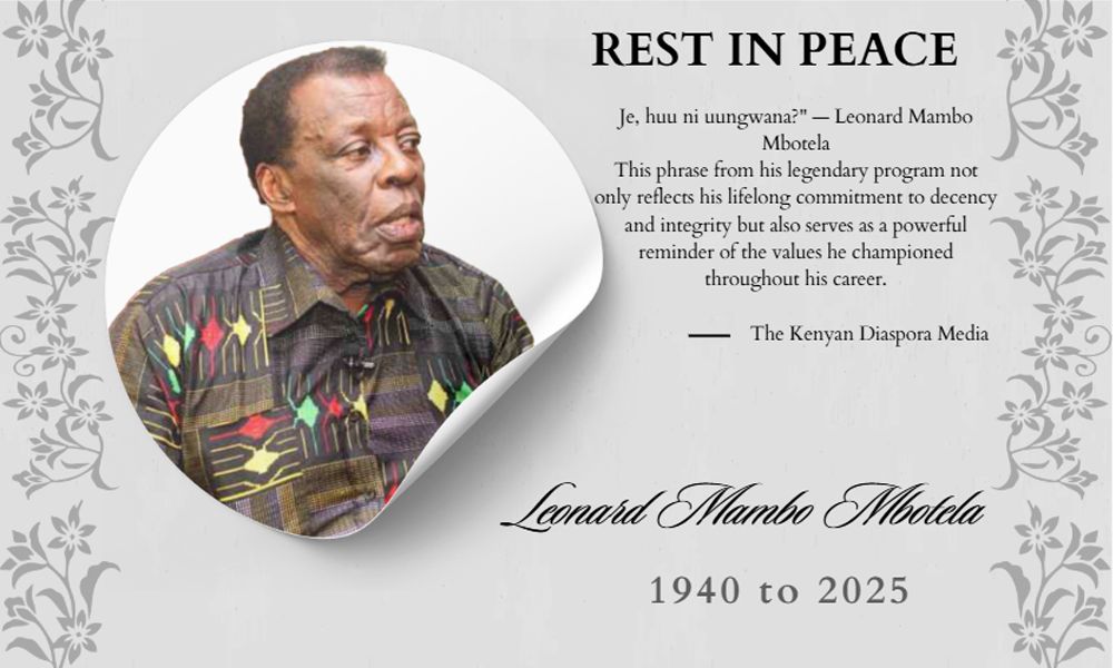 Honoring the legacy of Leonard Mambo Mbotela, Kenya's veteran journalist