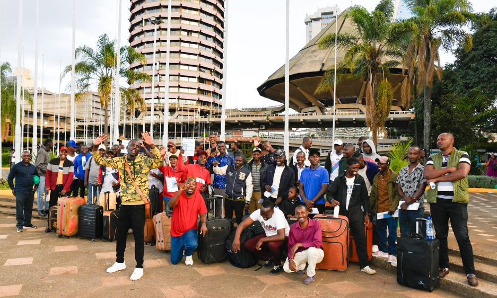 Over 100 Kenyan workers depart for jobs abroad under Kazi Majuu Program